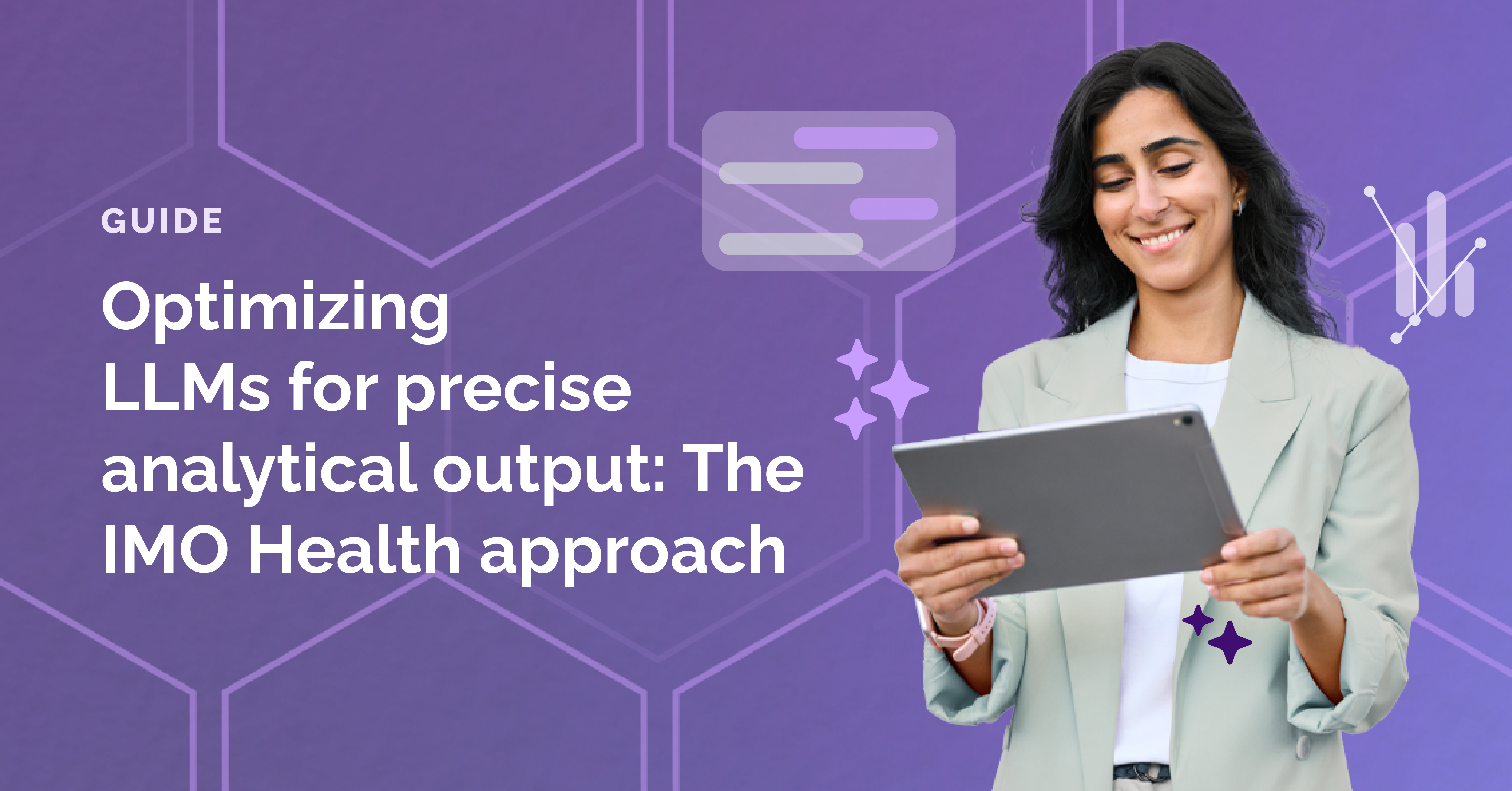 Optimizing LLMs for precise analytical output: The IMO Health approach