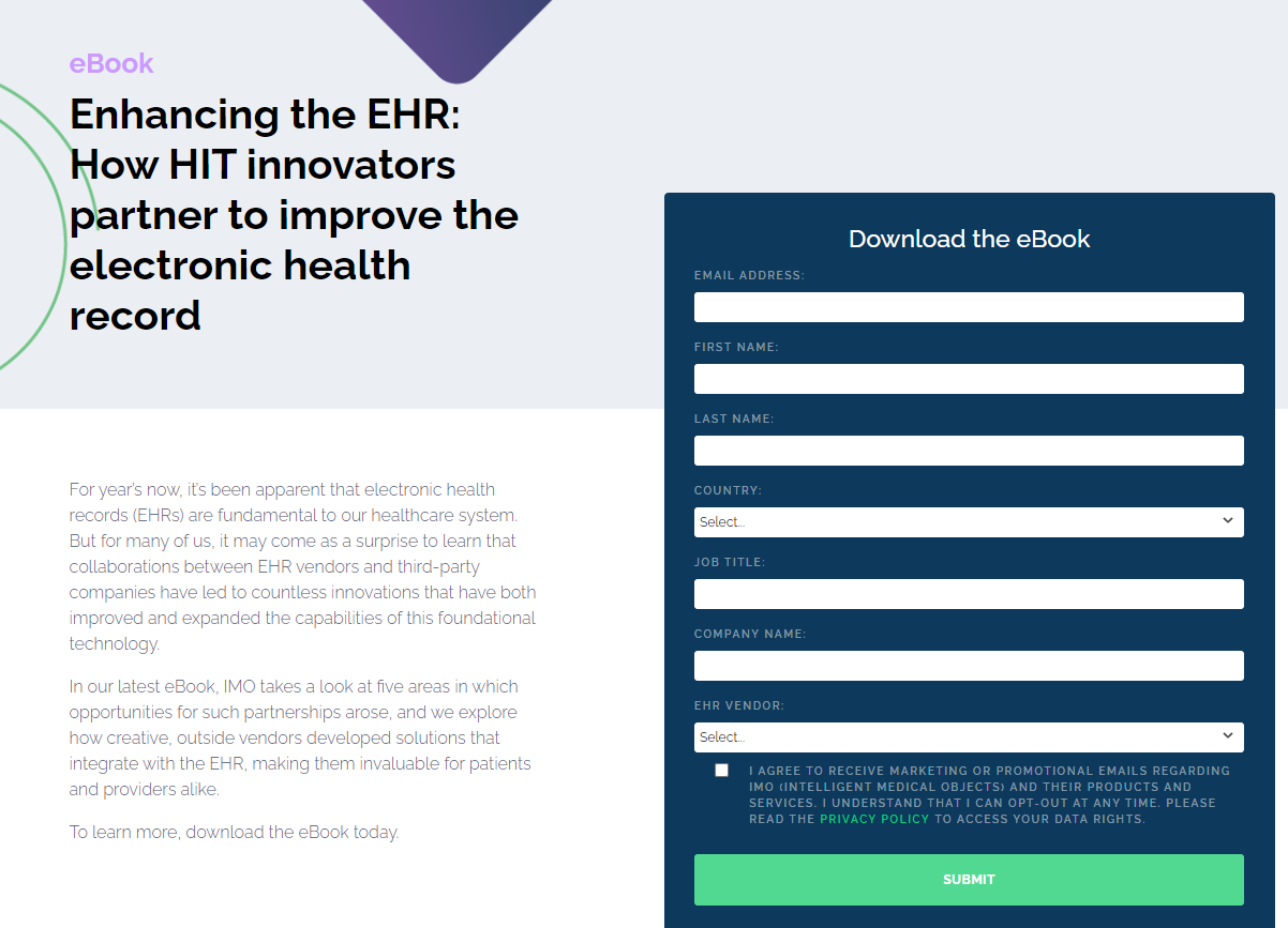 Enhancing the EHR: How HIT innovators partner to improve the electronic ...